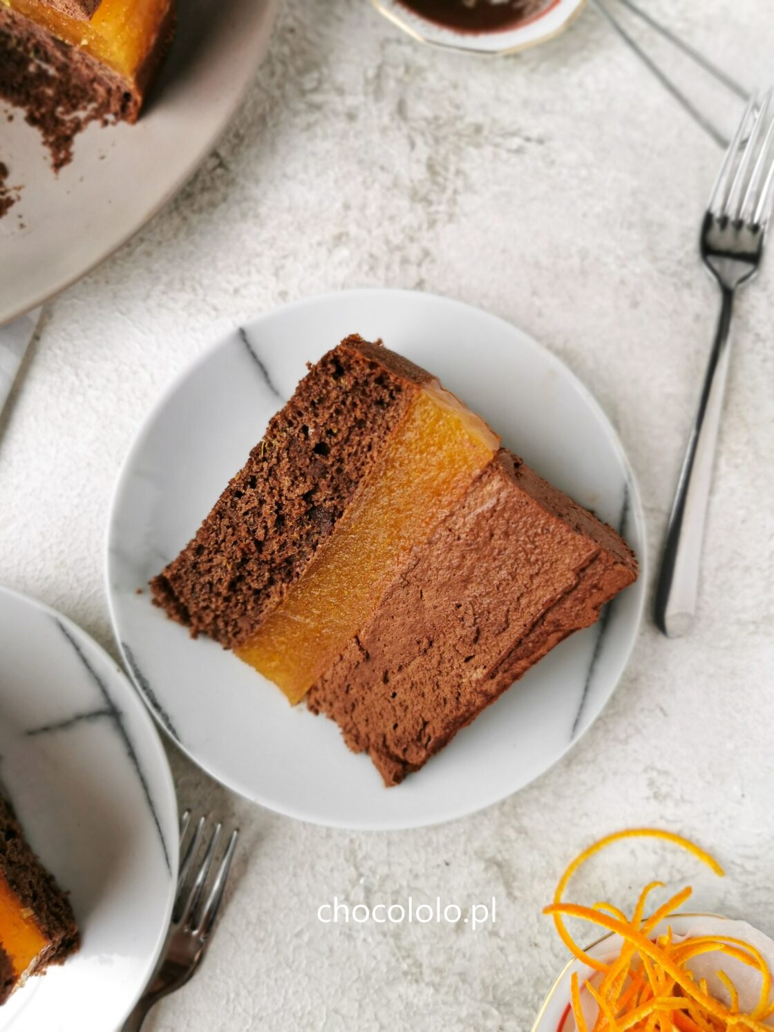 Podwójnie czekoladowe ciasto Delicja - Chocololo.pl - czekoladowy blog