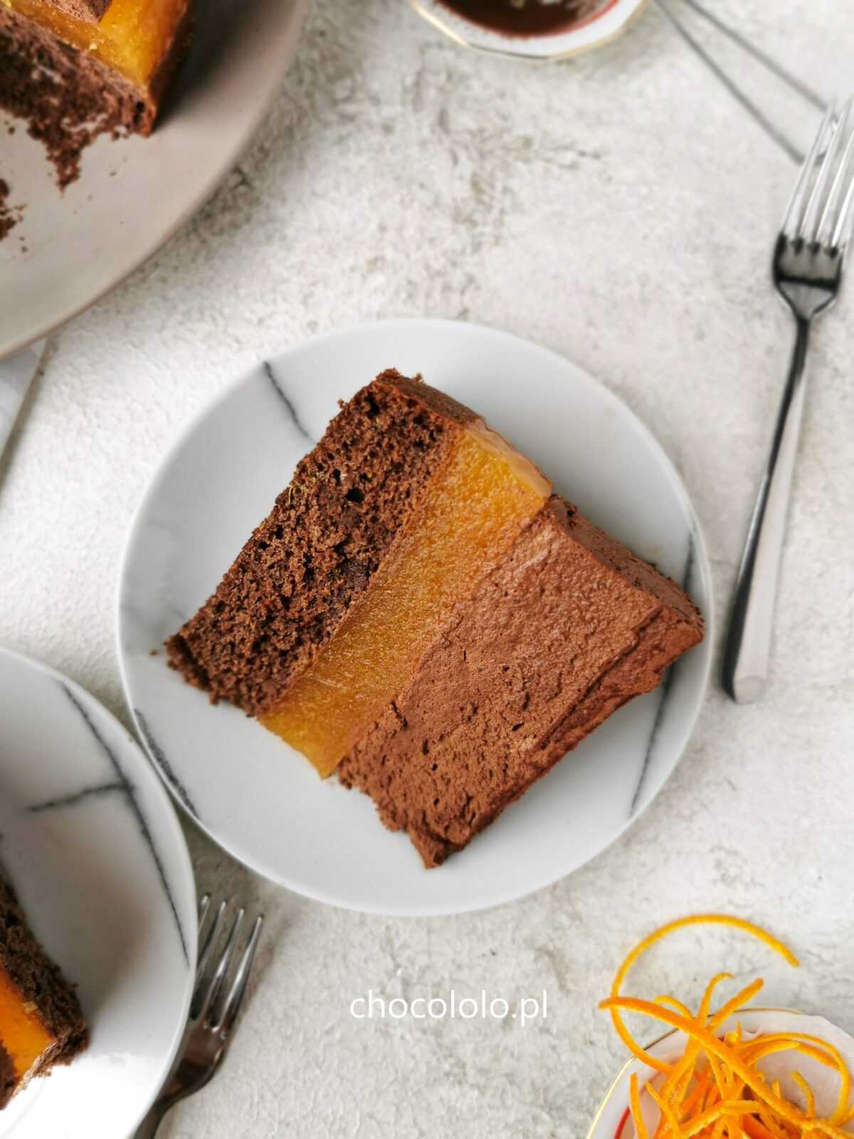 Podwójnie czekoladowe ciasto Delicja - Chocololo.pl - czekoladowy blog