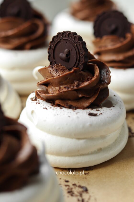 Bezy z kremem czekoladowo-kawowym - Chocololo.pl - czekoladowy blog