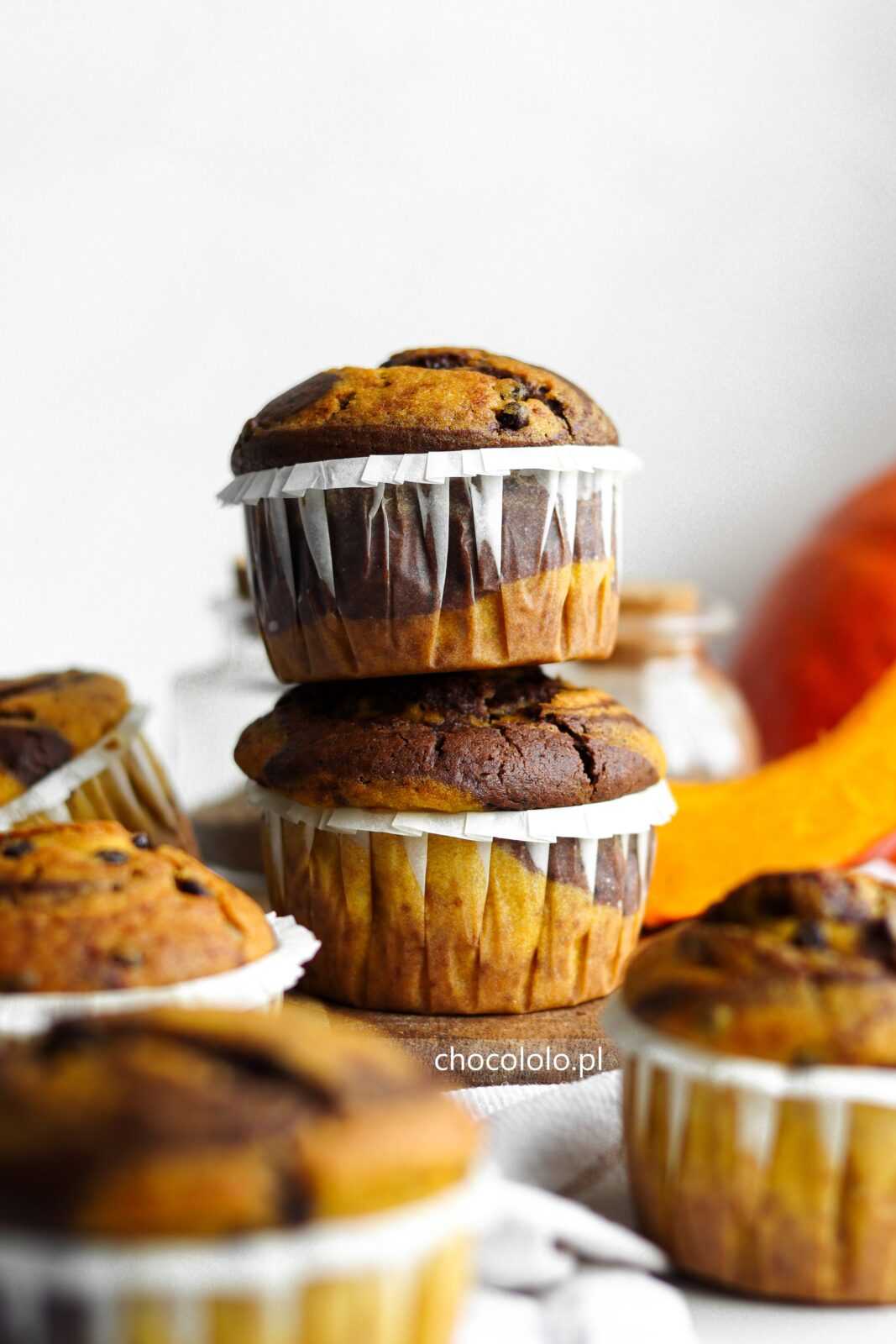 Muffinki czekoladowo-dyniowe - Chocololo.pl - czekoladowy blog