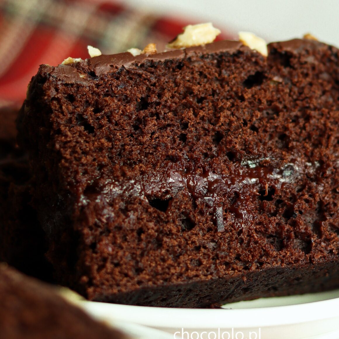 Czekoladowe ciasto piernikowe z powidłami - Chocololo.pl - czekoladowy blog