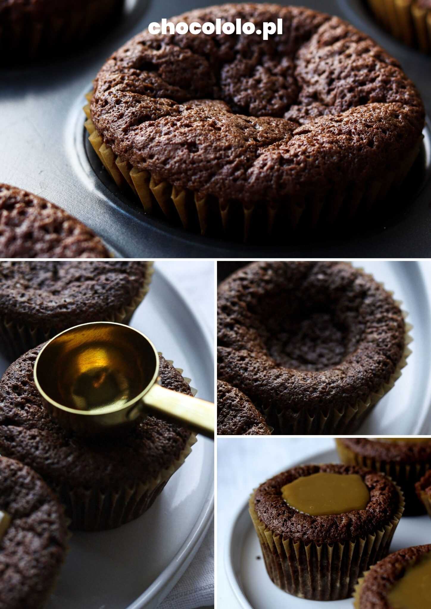 Babeczki czekoladowe cappuccino (bez mąki) - Chocololo.pl - czekoladowy blog