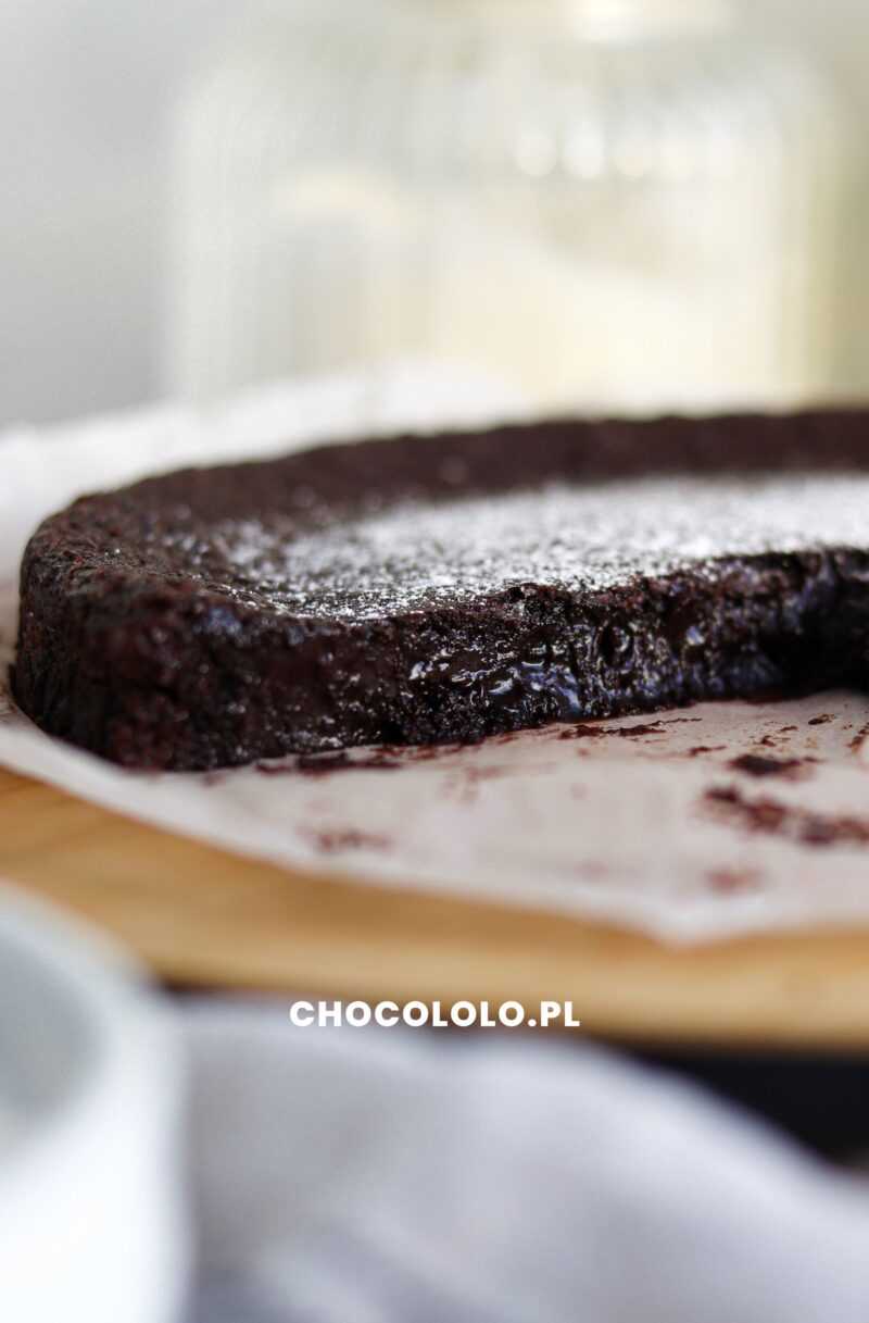 Kladdkaka - szwedzkie ciasto czekoladowe - Chocololo.pl - czekoladowy blog