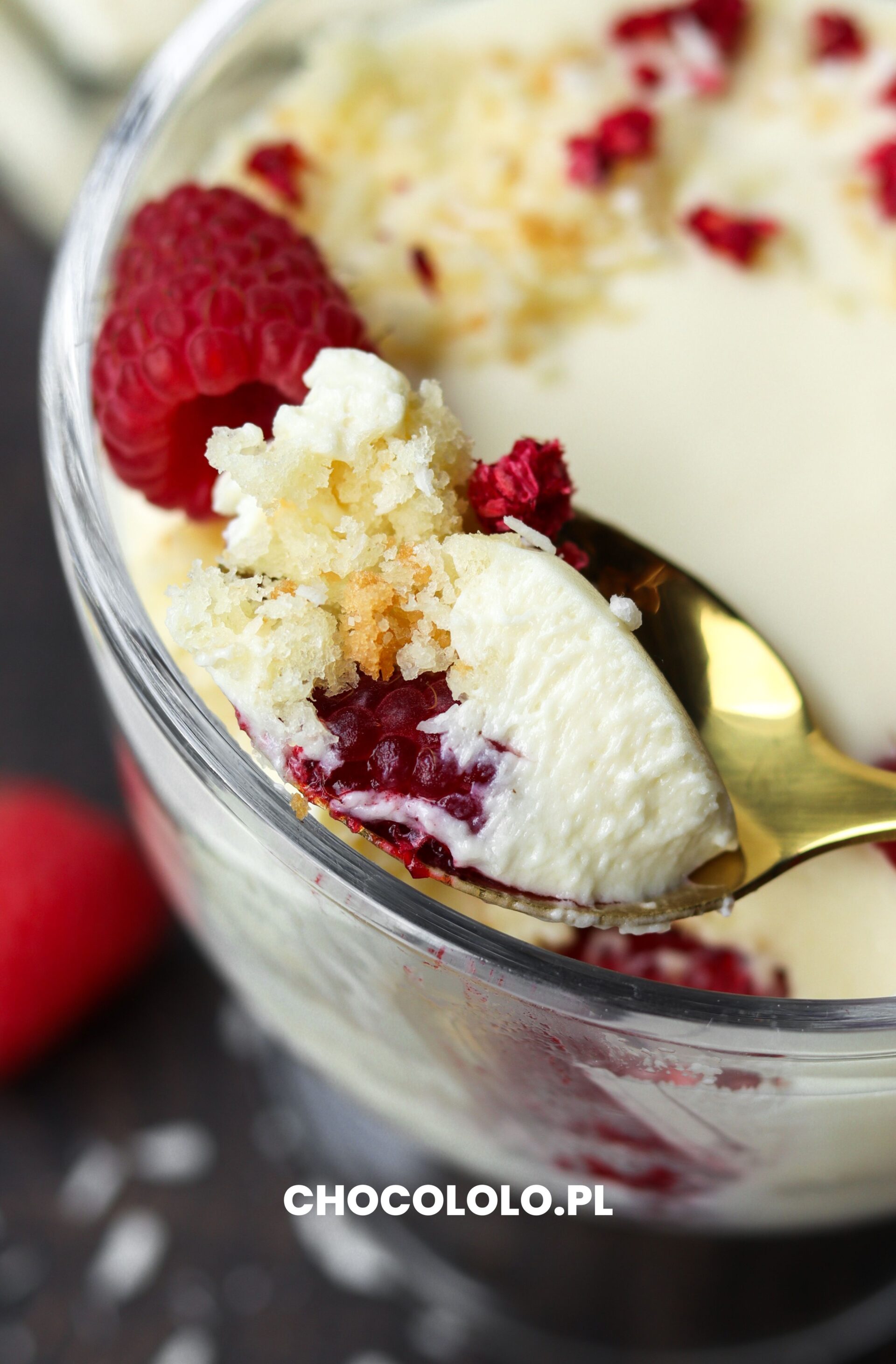 Deserki z musem z białej czekolady i malinami - Chocololo.pl ...
