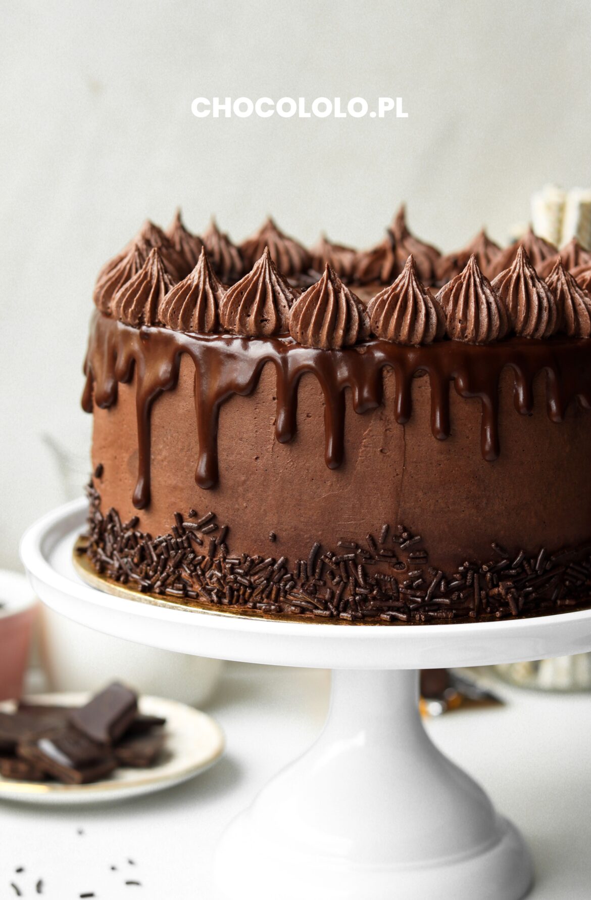 Tort czekoladowy z masłem orzechowym i bananami - Chocololo.pl ...