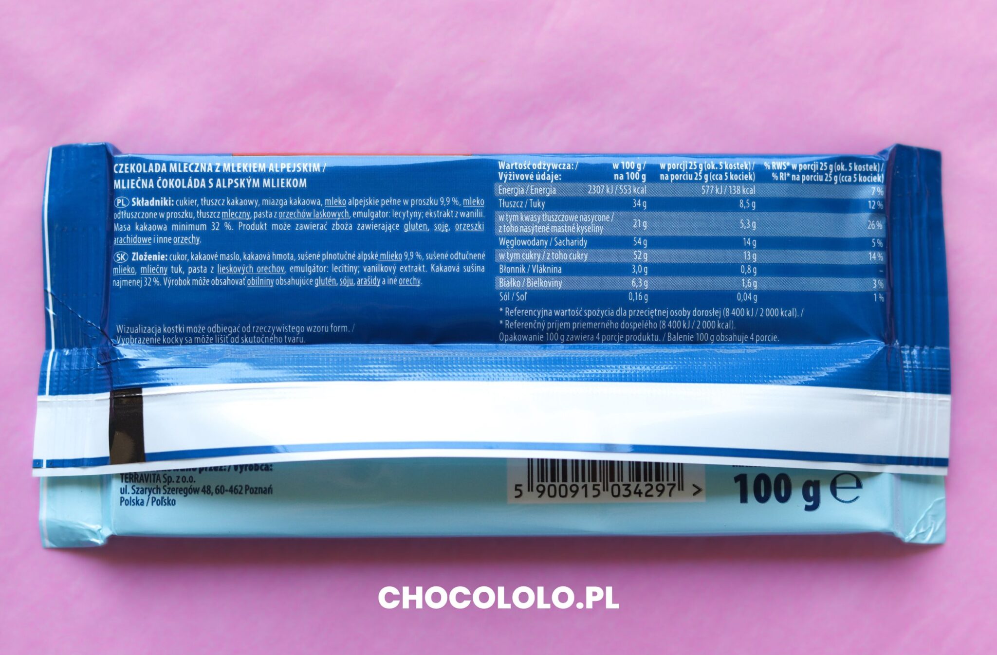 Meltie Czekolada mleczna (recenzja) - Chocololo.pl - czekoladowy blog